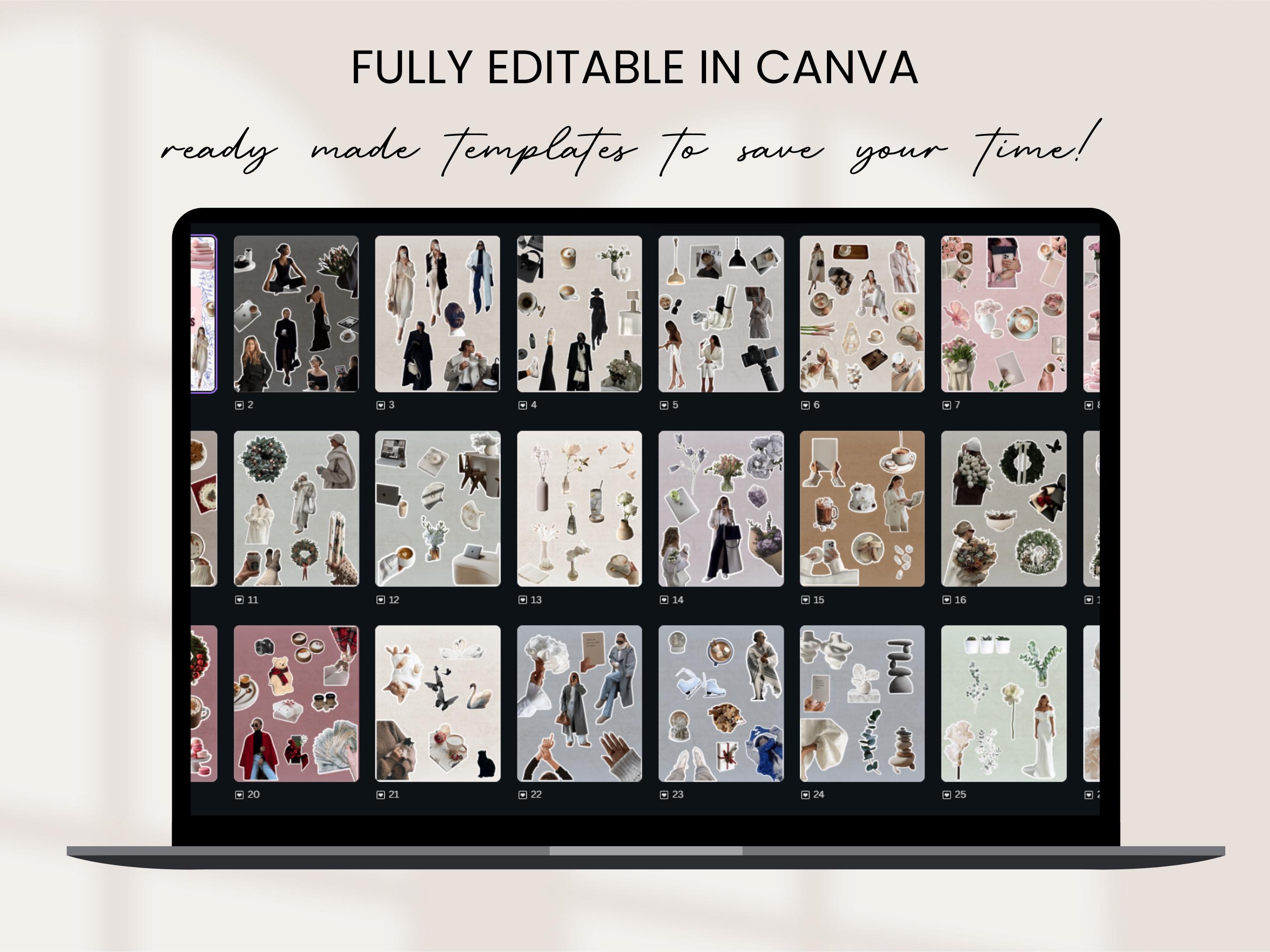 Instagram Carousel Stickers Trending Social Media Content Post Bundle ...