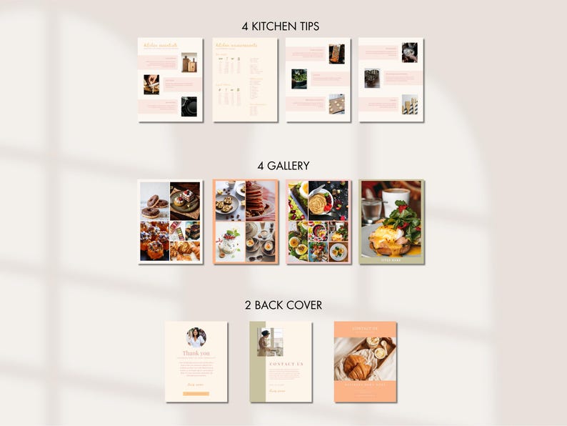 Cookbook Template Editable Recipe Book Custom Book Recipe Card Meal ...