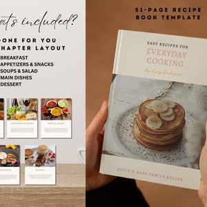 PLR Cookbook Template Editable Canva Recipe Book Ebook Pages Private ...