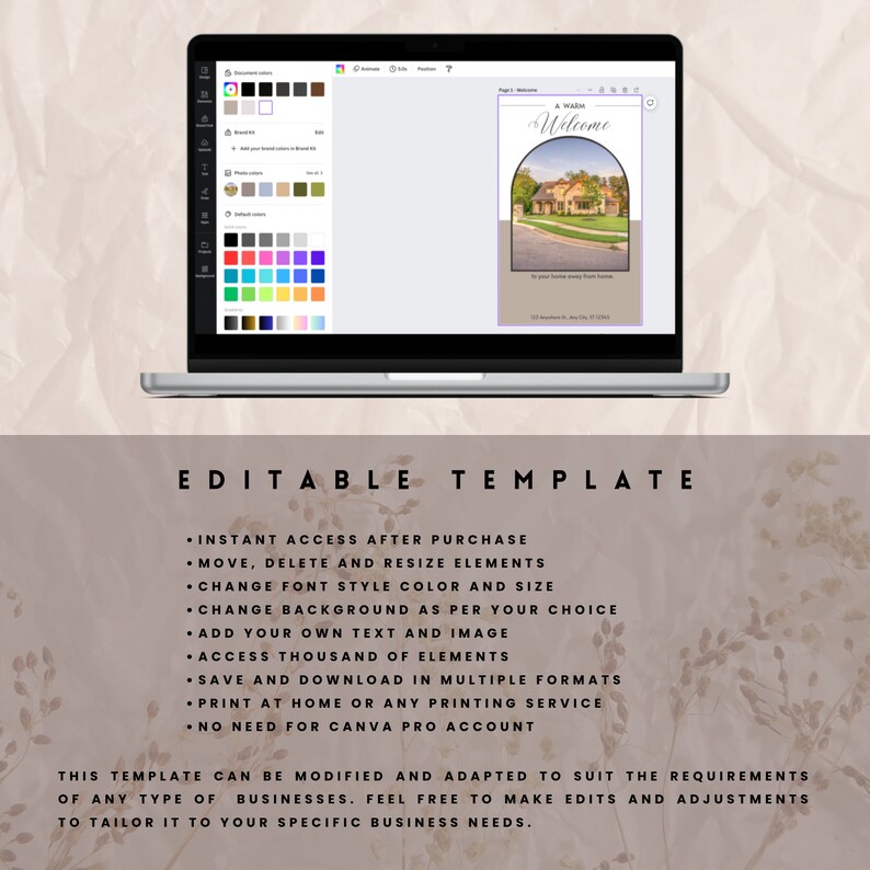 PLR Airbnb Welcome Book, Editable Guest Book Template, Beach Front Welcome Book, Airbnb Sign ...