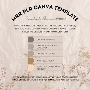 PLR MRR Planner Mood Tracker Workbook Template Daily Life Goal to Do ...