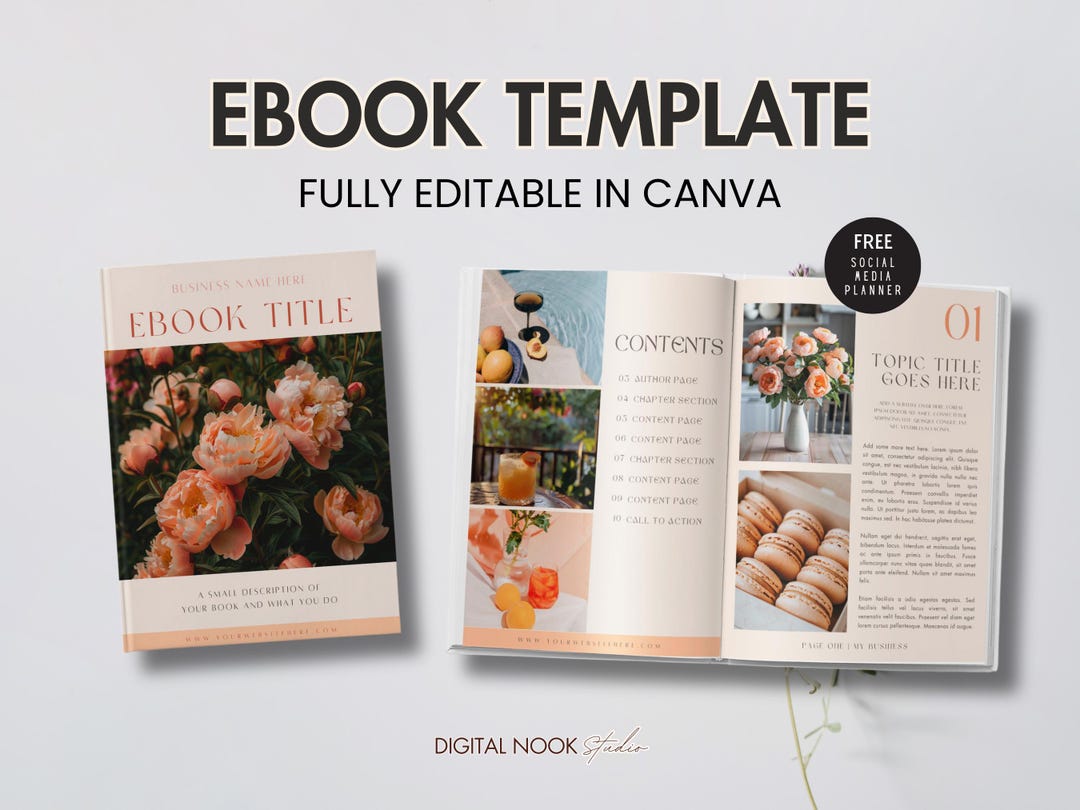 Ebook Template Canva Editable Lead Magnet Coaching Guide Book Course ...