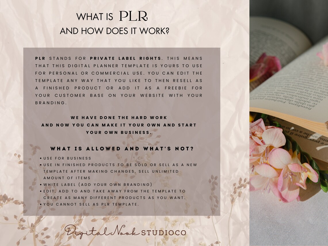 PLR Cookbook Template Editable Canva Recipe Book Ebook Pages Private ...