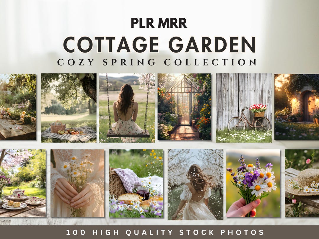 Spring Cottagecore Aesthetic Stock Photo Vintage Garden Photography ...