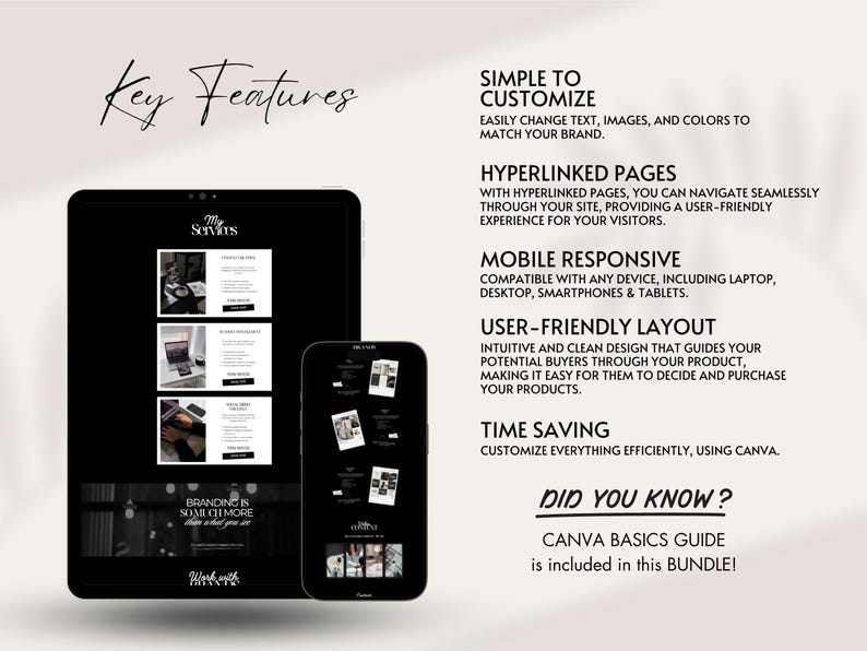 Canva Website Template Social Media Manager Portfolio Marketing Girl ...