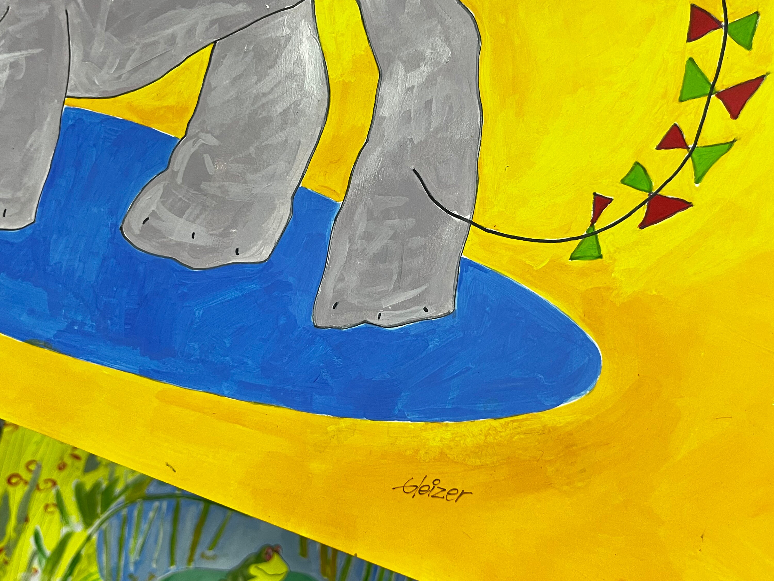 The Elephant in A Photo Studio. Original Art by Sergio Gleizer. - Etsy