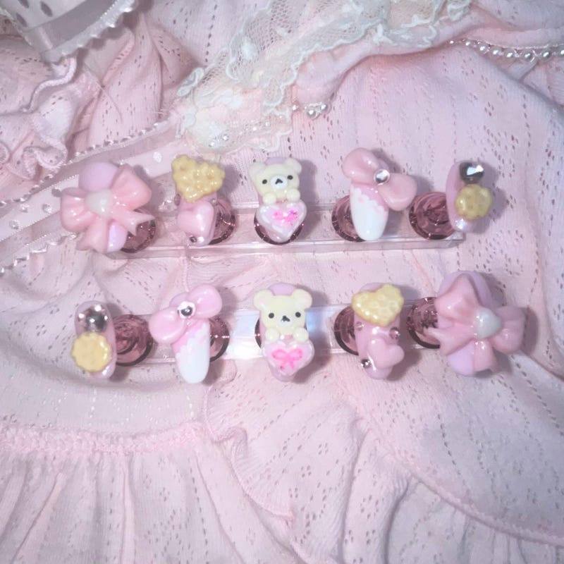 Rilakkuma Nail Charms - Etsy