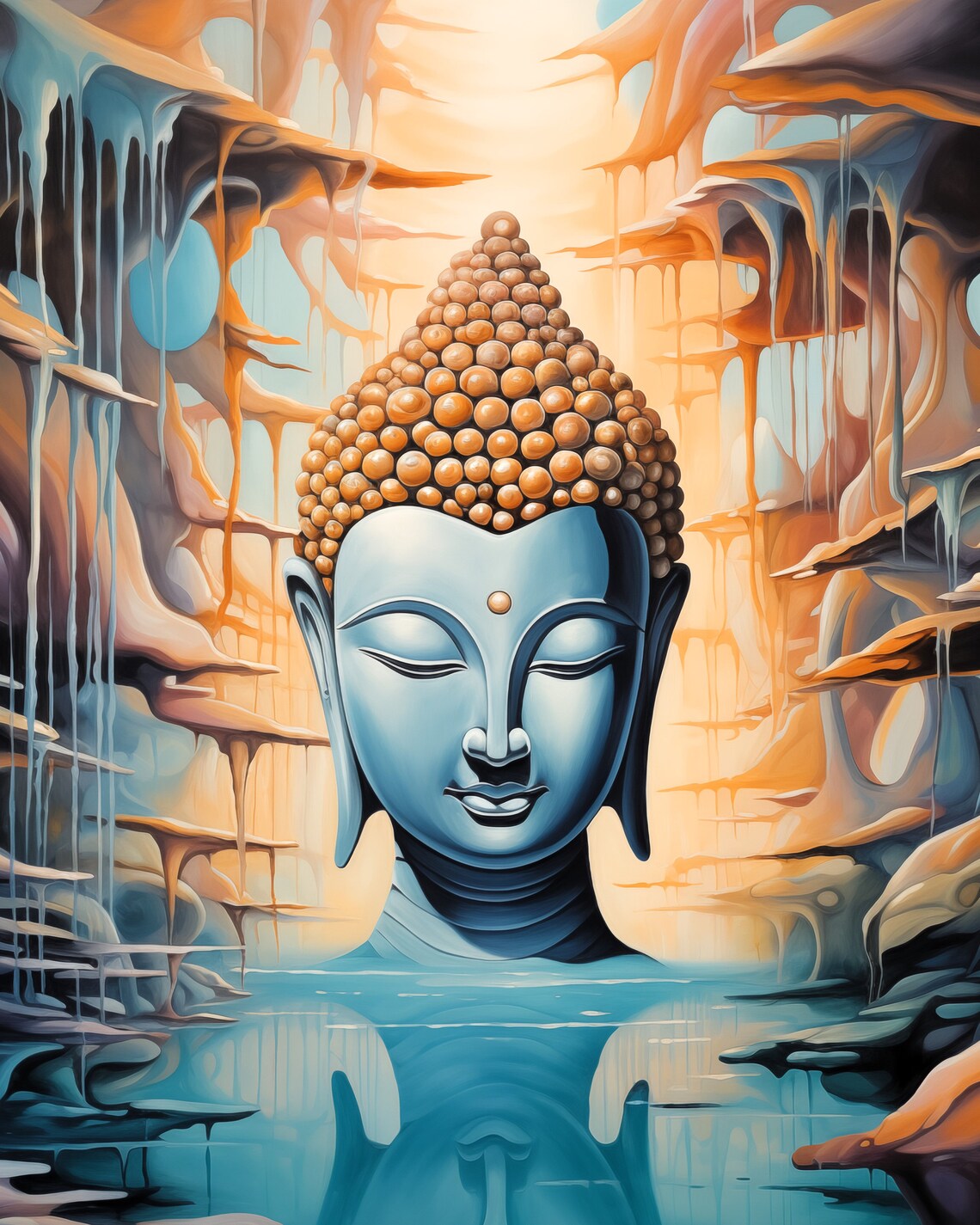 Buddha Wall Art Digital Print, Buddha Wall Art, Modern Art, Zen Wall ...