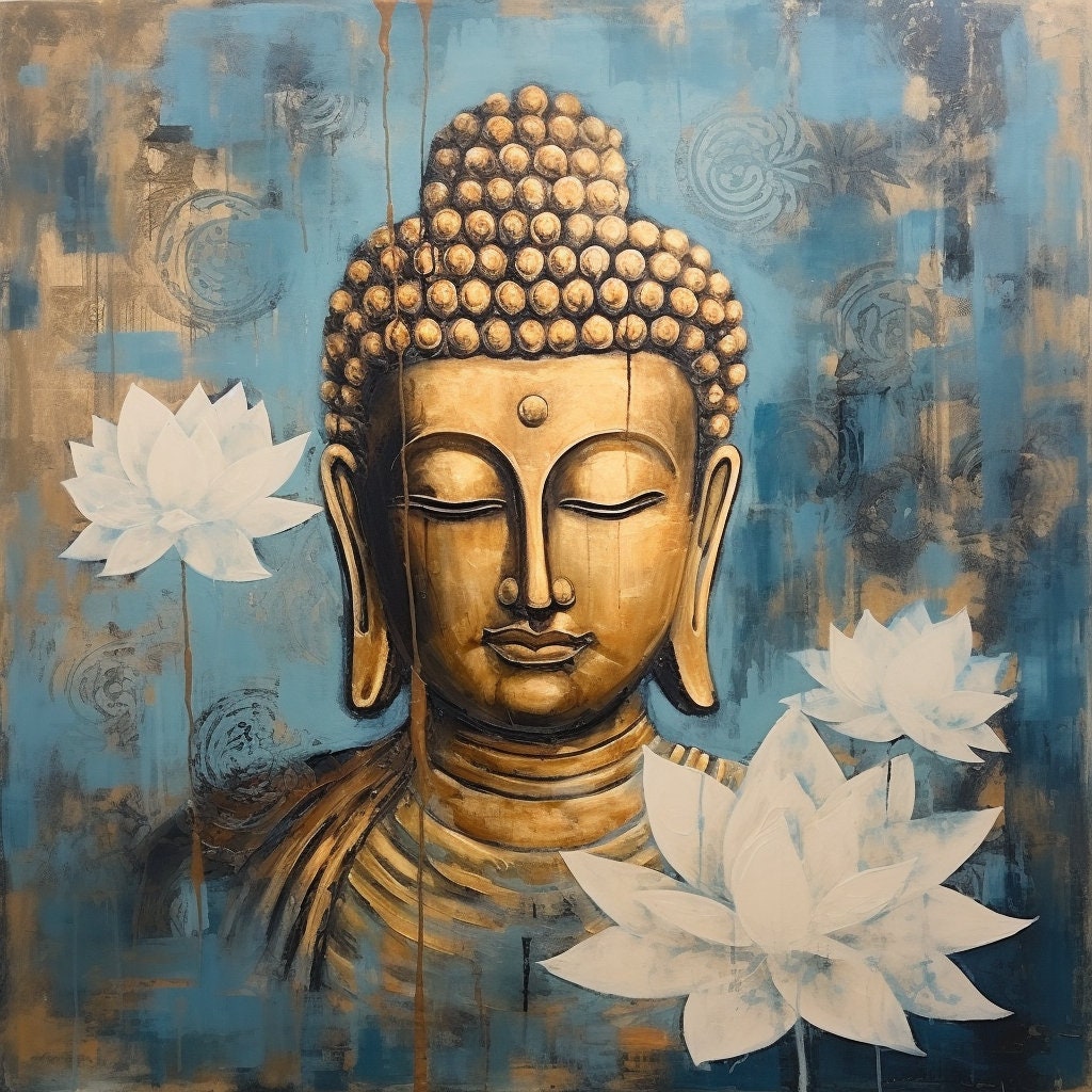 Buddha Wall Art Digital Print, Buddha Wall Art, Buddha Painting, Zen ...