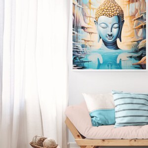 Buddha Wall Art Digital Print, Buddha Wall Art, Modern Art, Zen Wall ...