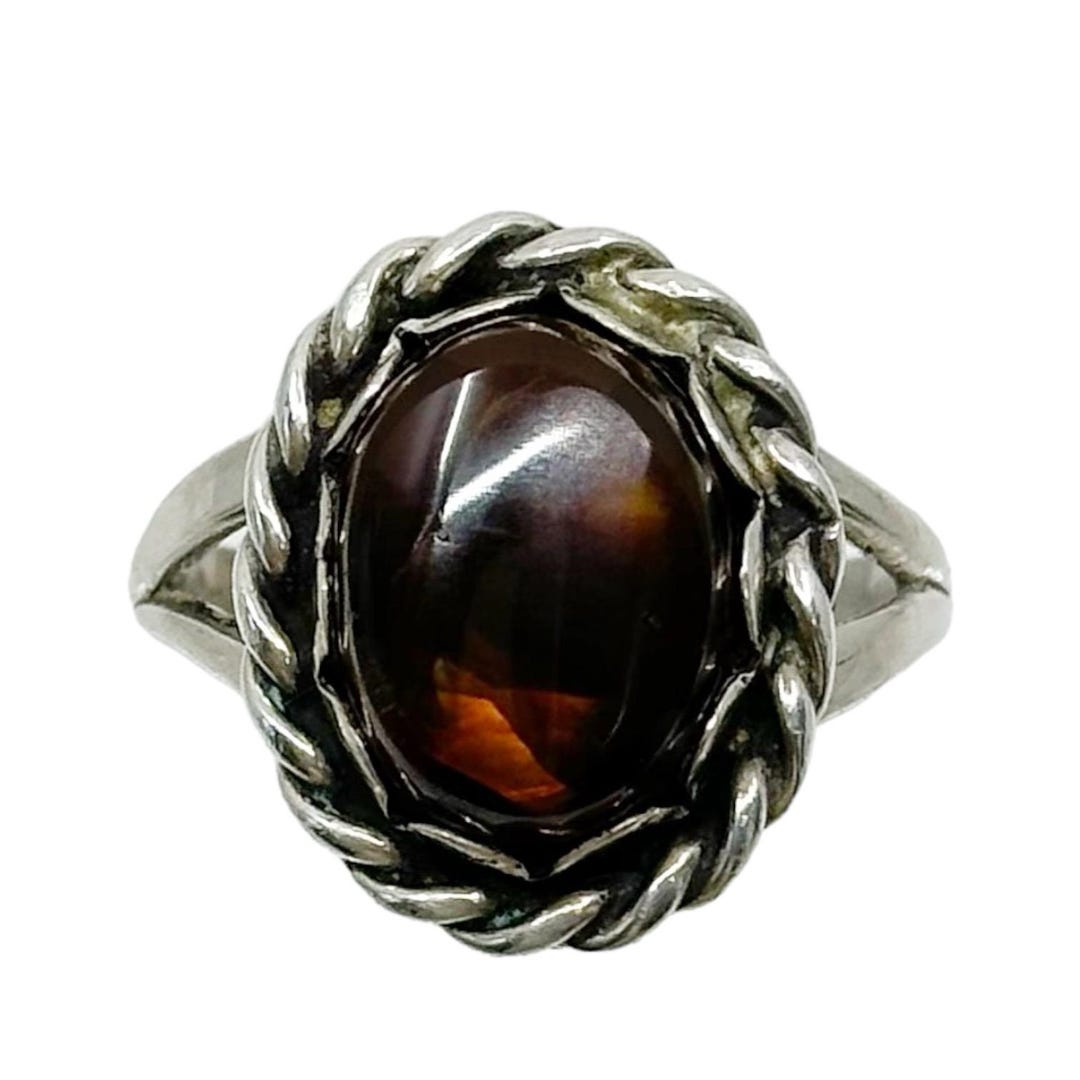 Navajo Sterling Silver Fire Agate Ring - Etsy