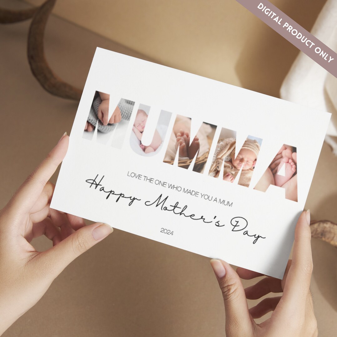 Mama Photo Collage Gift, Mummy Photo Frame, Personalized, Mother's Day ...