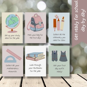 Back to School Readiness Task Cards, Preparing for First Day of School ...