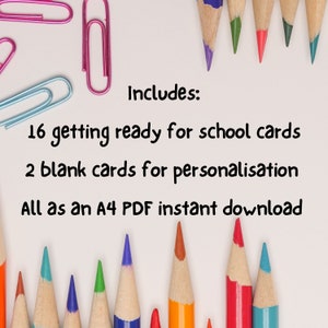 Back to School Readiness Task Cards, Preparing for First Day of School ...