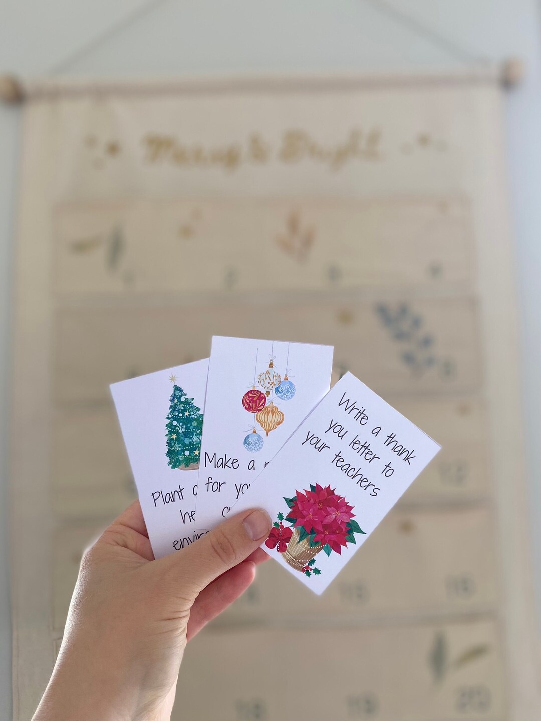 Kindness Advent Calendar Cards: Family Christmas Activities (PDF ...