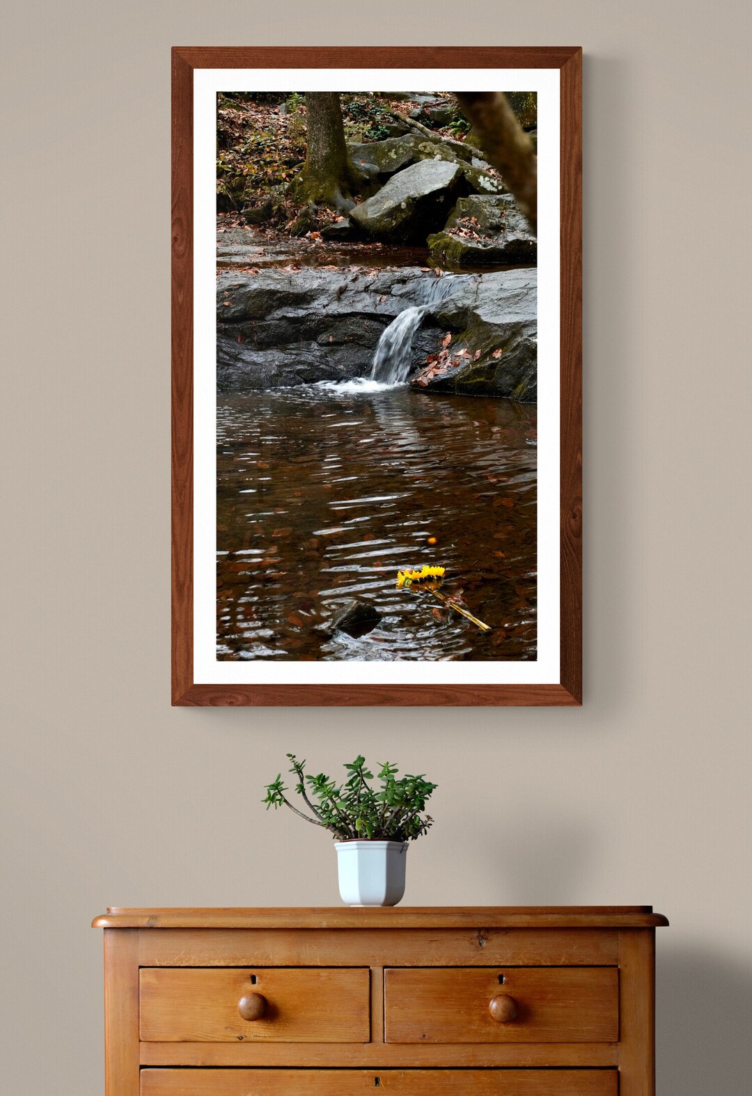 Waterfall Homage Wall Art Nature Art Photography Metal - Etsy