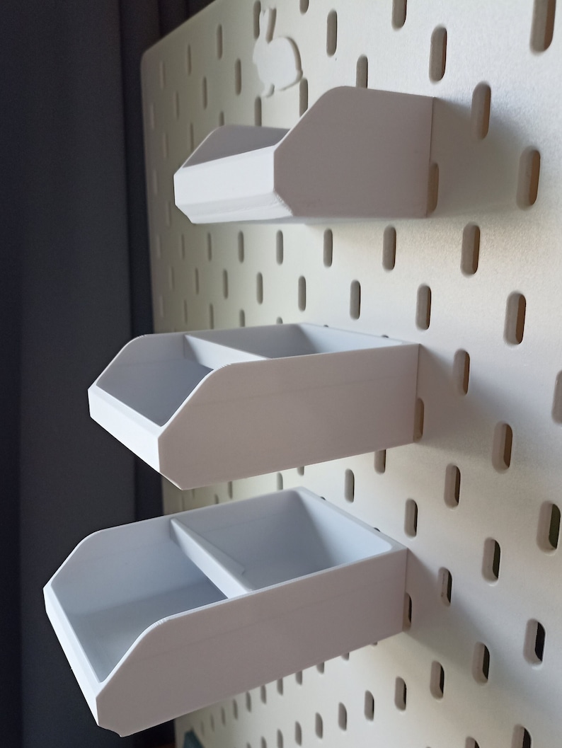 Storage Box for Ikea SKADIS Pegboard, UPPSPEL Pegboard, KALLAX Pegboard ...