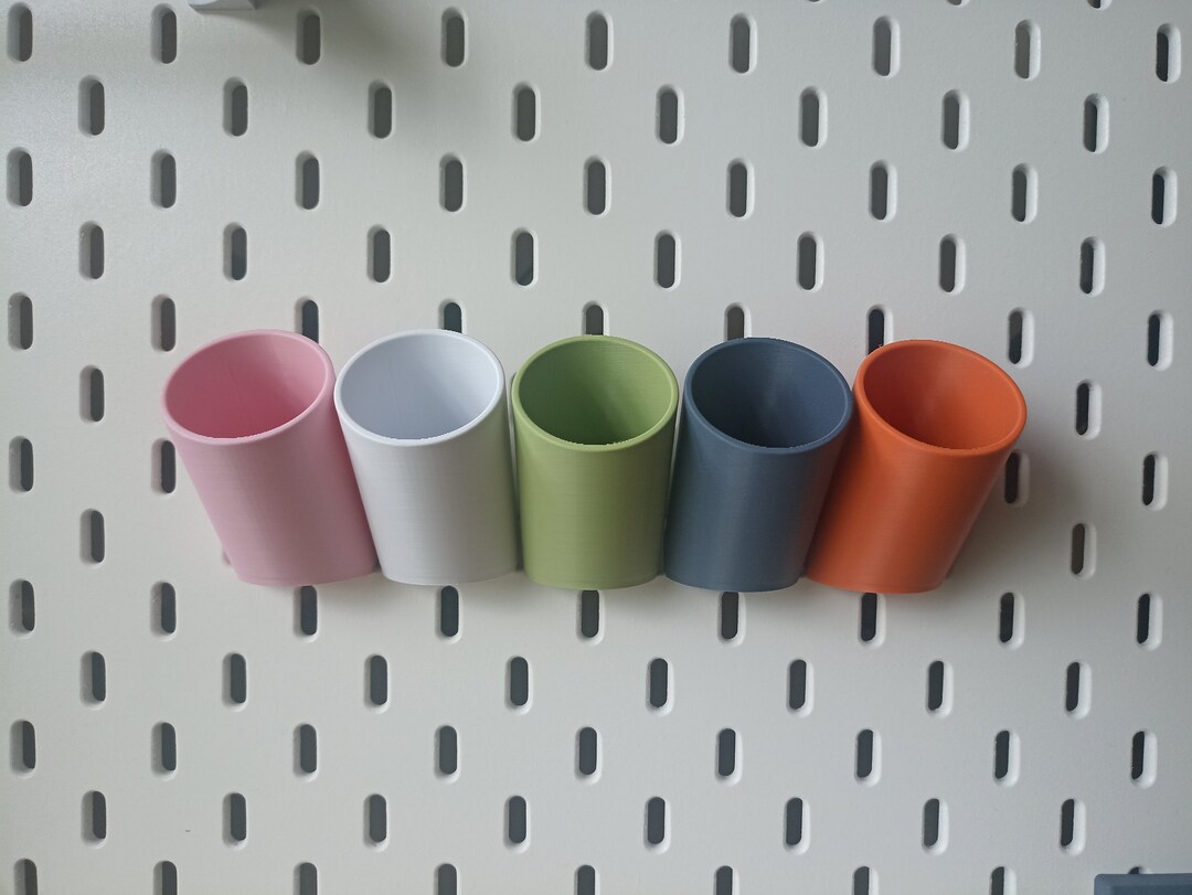 Slanted Round Storage for Ikea SKADIS Pegboard, UPPSPEL Pegboard ...