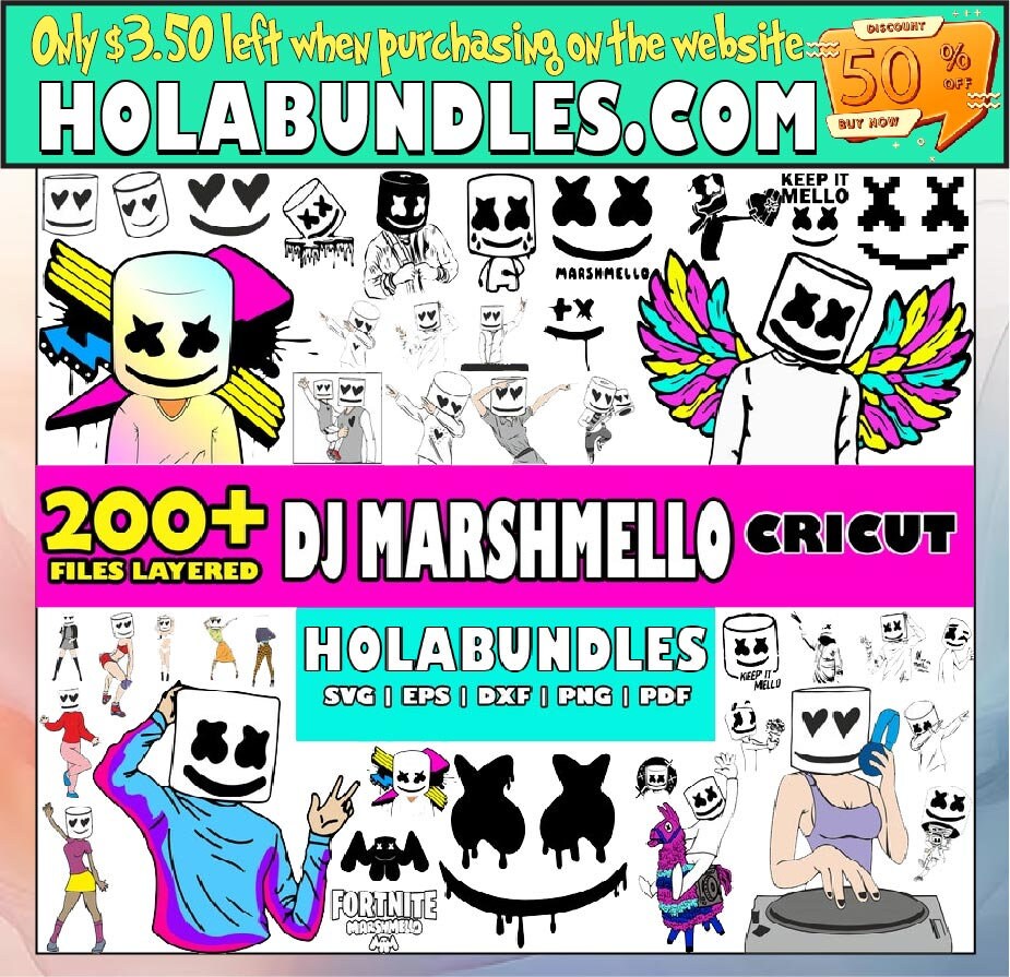 Marshmallow Svg Dj Marshmello Svg for Cricut Marshmello - Etsy