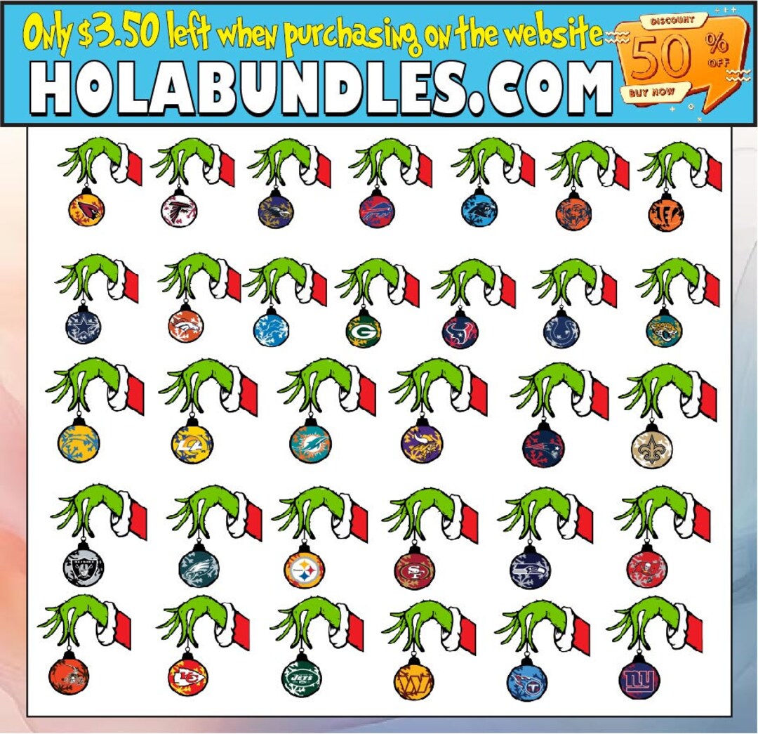 Grinch Football Svg N-F-L Grinch SVG Grinch Svg N-F-L - Etsy Australia