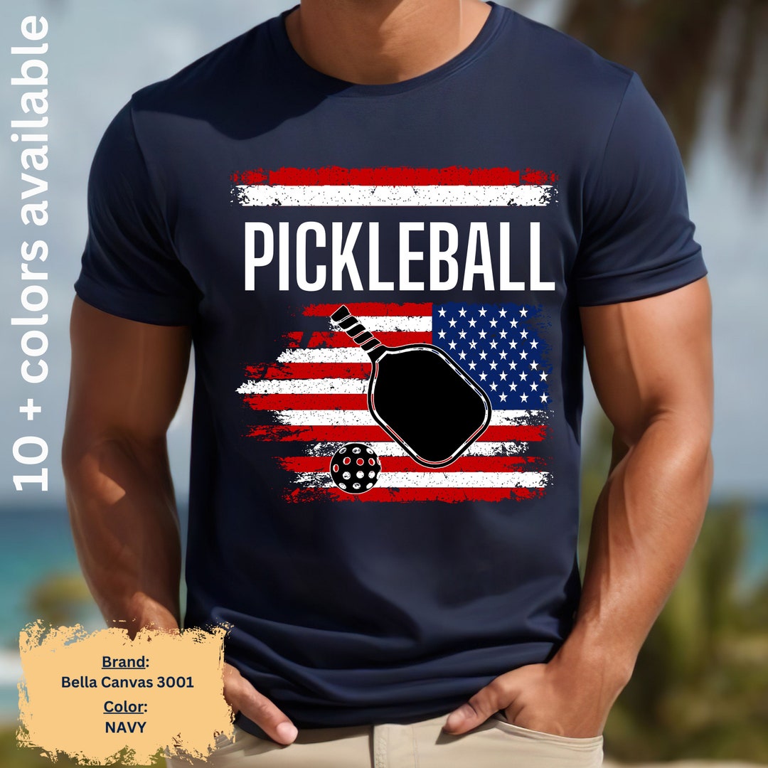 American Flag Pickleball Shirt for Men Pickleball Gift for - Etsy