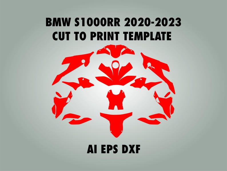 BMW S1000RR 2020-2021-2022-2023 Skin Template | EPS Vector Cut File for ...