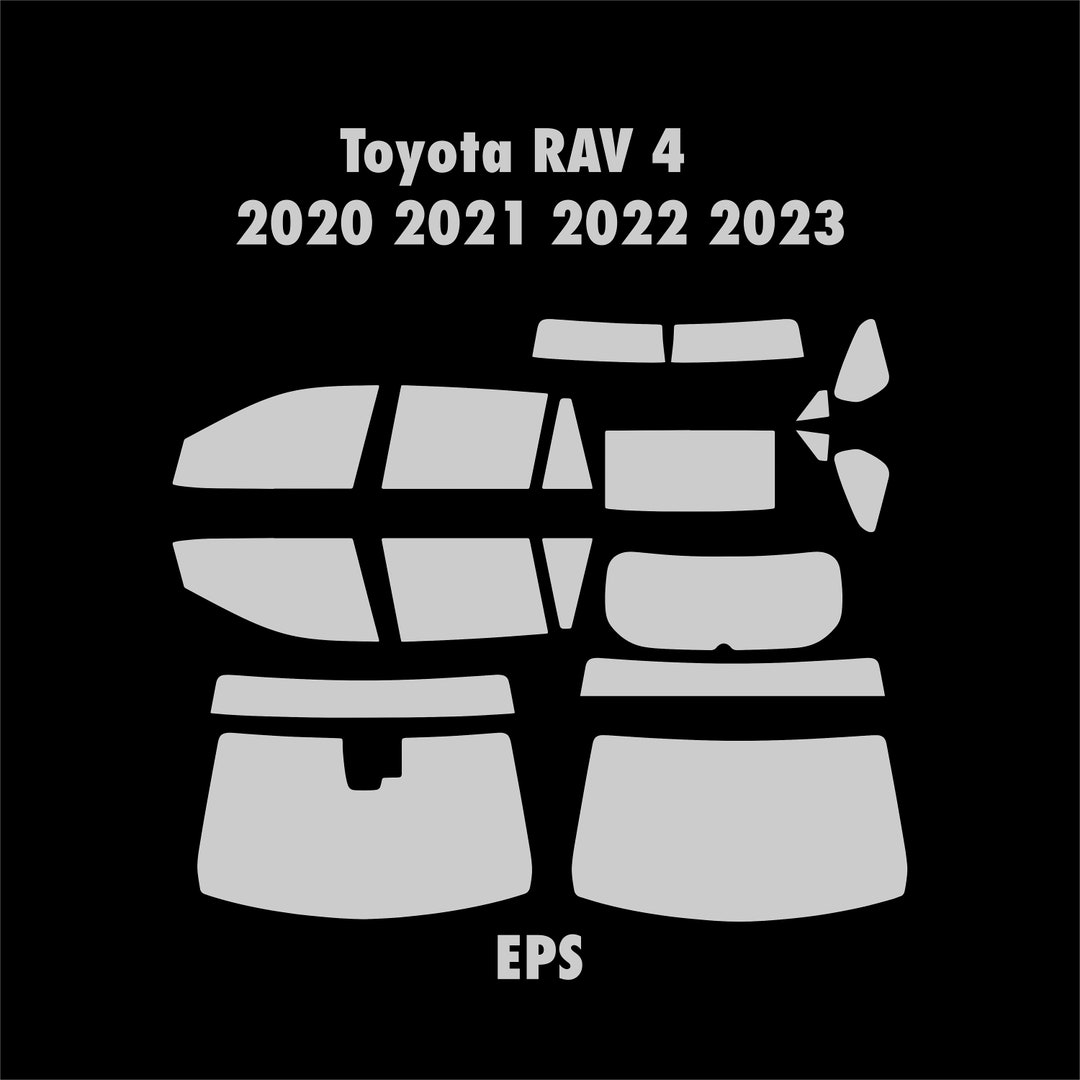 Toyota RAV 4 Window Tint Skin Template (EPS Digital File) - Etsy