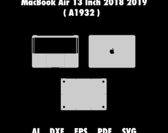 MacBook Air 13.3 2020 M1 Vector Skin Cut Files, MacBook Air 13,3 M1 Cut ...