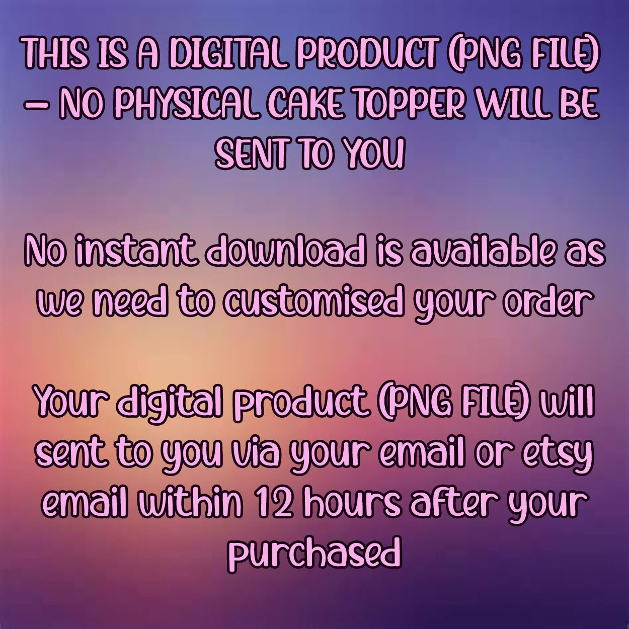 Digital File Cake Topper Birthday Party Cake Topper Editable Cake Photo ...