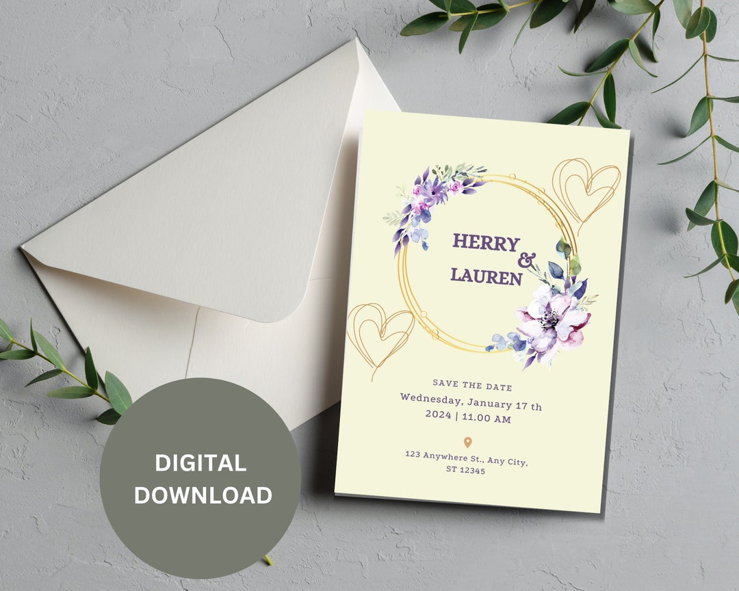 Personalized Invites, Unique Wedding Invites, Simple Wedding Invitation ...