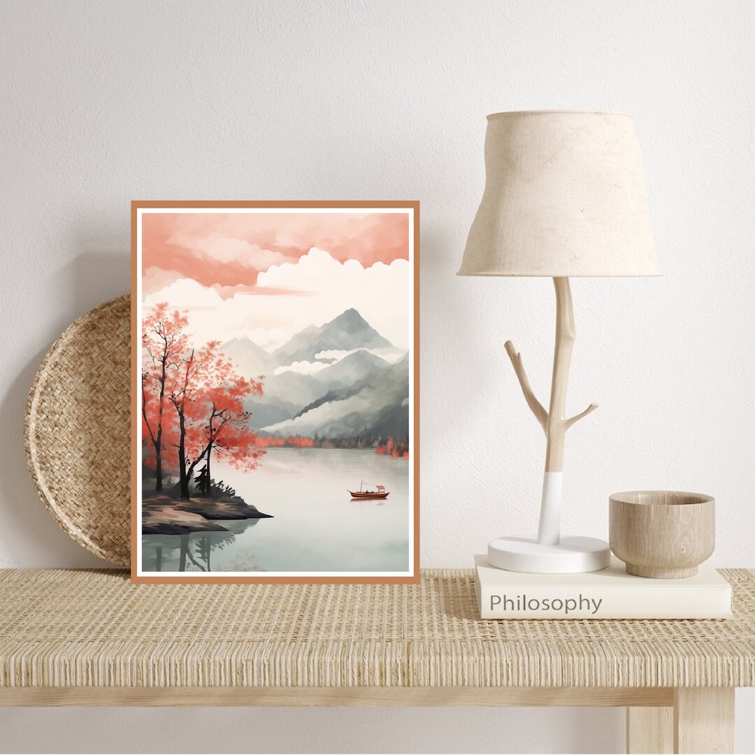 Boho Landscape Art / Instant Download / Modern Home Decor - Etsy