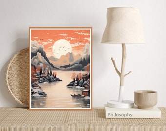 Boho Landscapes / Digital Wall Art / Printable Poster for Living Room ...