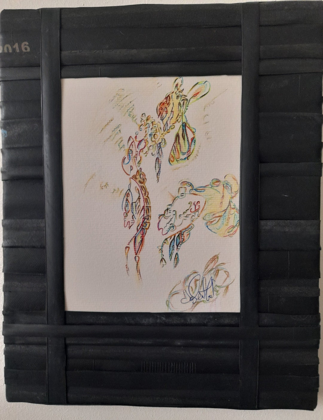 Multi Faceted, Done in Pastel, Unique Drawing - Etsy
