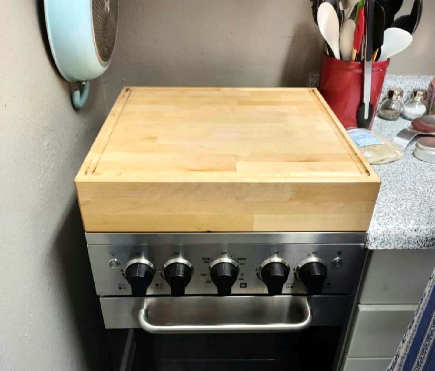 Butcher Block Stove Cover Custom Sizes Available FREE SHIPPING - Etsy