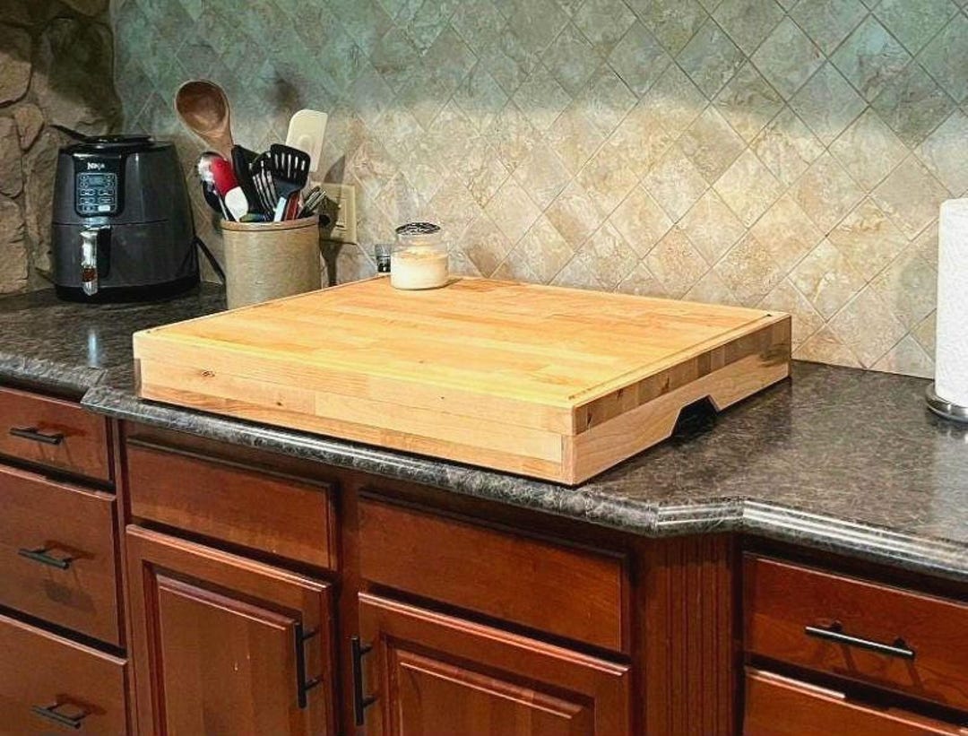 Butcher Block Stove Cover Custom Sizes Available!!! ***HEAVY DUTY*** - Etsy