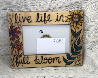 Wood Burned Custom Photo Frame Pyrography Art - Etsy