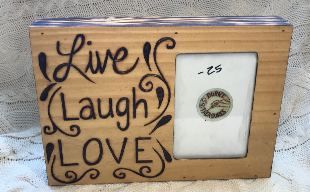 Wood Burned Custom Photo Frame Pyrography Art - Etsy