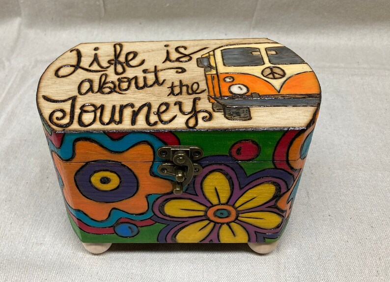 Hand Crafted Wood Burned Custom Box - Etsy