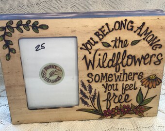 Wood Burned Custom Photo Frame Pyrography Art 4x6 Photo Frame - Etsy