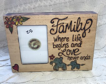 Wood Burned Custom Photo Frame Pyrography Art 4x6 Photo Frame - Etsy