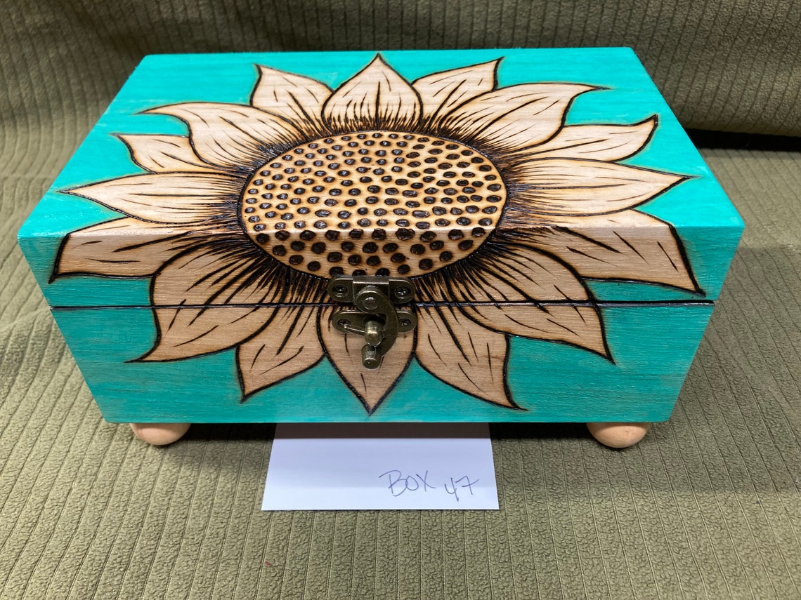Hand Crafted Wood Burned Custom Box - Etsy