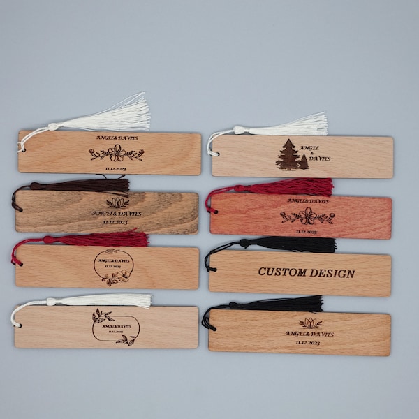 Monogrammed Bookmark - Etsy