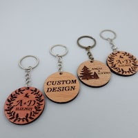 Wood Keychain - Etsy
