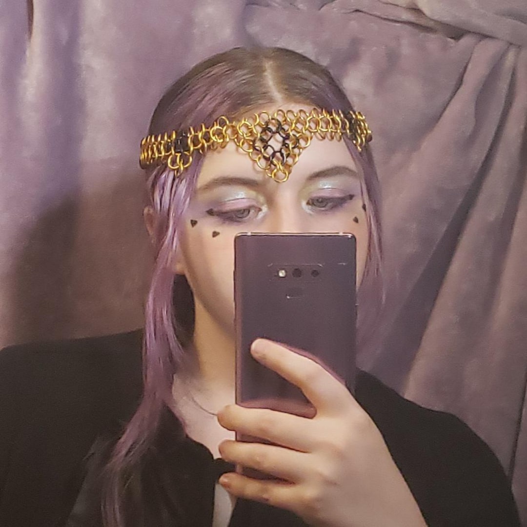 Flower Custom Renaissance Circlet Crown Chainmail - Etsy