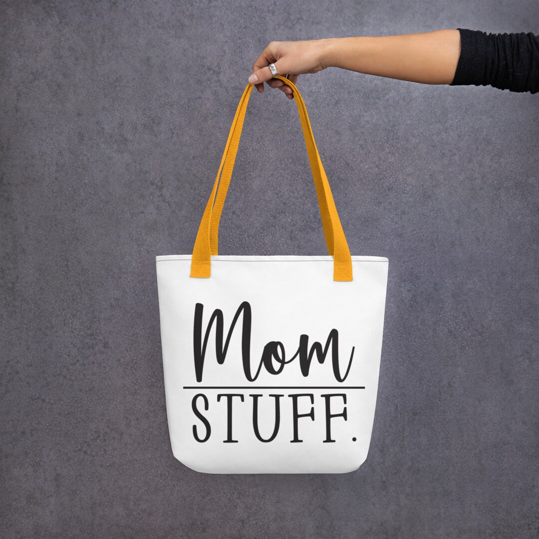 Mom Things Tote Bag, Jumbo Canvas Tote Bag, Happy Mother's Day Shopping ...