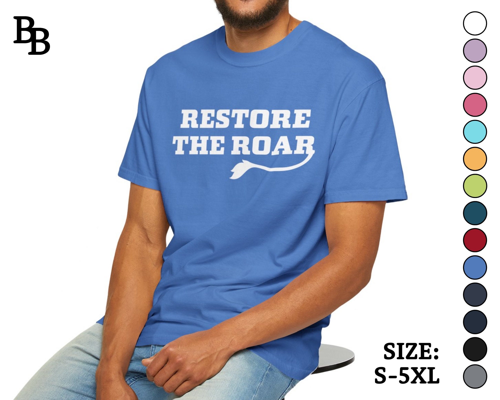 Lions Football Fan T-shirt, Restore the Roar, Superbowl Unisex Shirt in ...