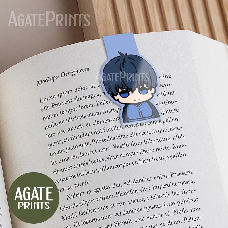 Blue Lock Anime Chibi Magnetic Bookmark Book Accessories Page Saver ...