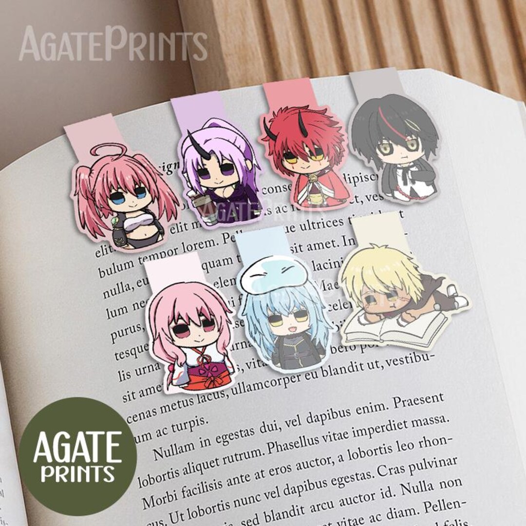 The Reincarnated Slime Chibi Magnetic Bookmark – Book Accessories ...