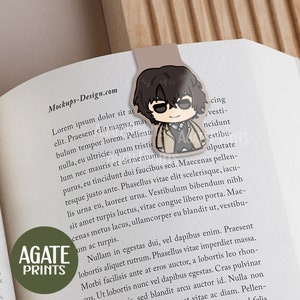 Bungo SD Chibi Magnetic Bookmark | Dazai Atushi Fukuzawa Kanikida ...