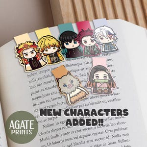 Demon S Hunter Chibi Magnetic Bookmark Nezuko Tanjiro Inosuke Zenitsu ...